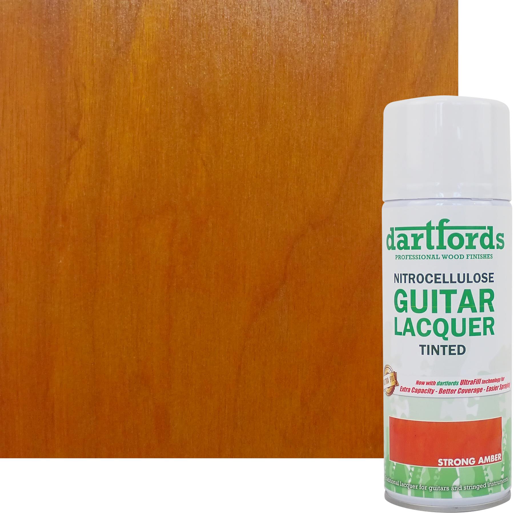 Strong Amber Nitrocellulose Guitar Lacquer - 400ml Aerosol | Allparts UK