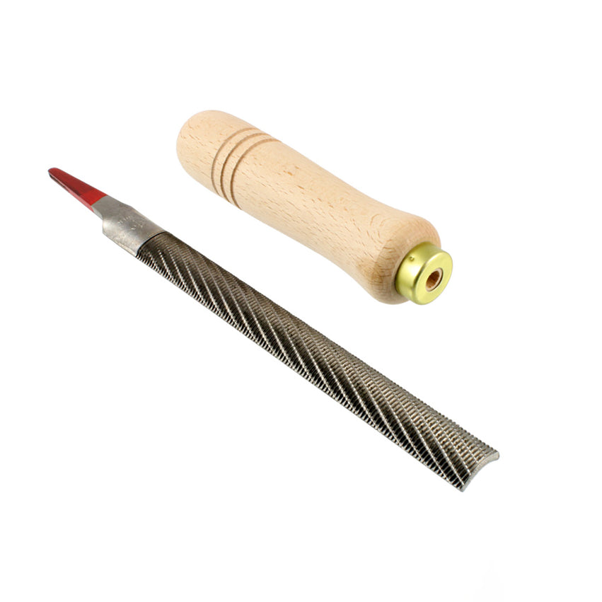 Wood Carving File, Curved, 15mm x 200mm, with Wooden Handle (EXTRA FIN ...
