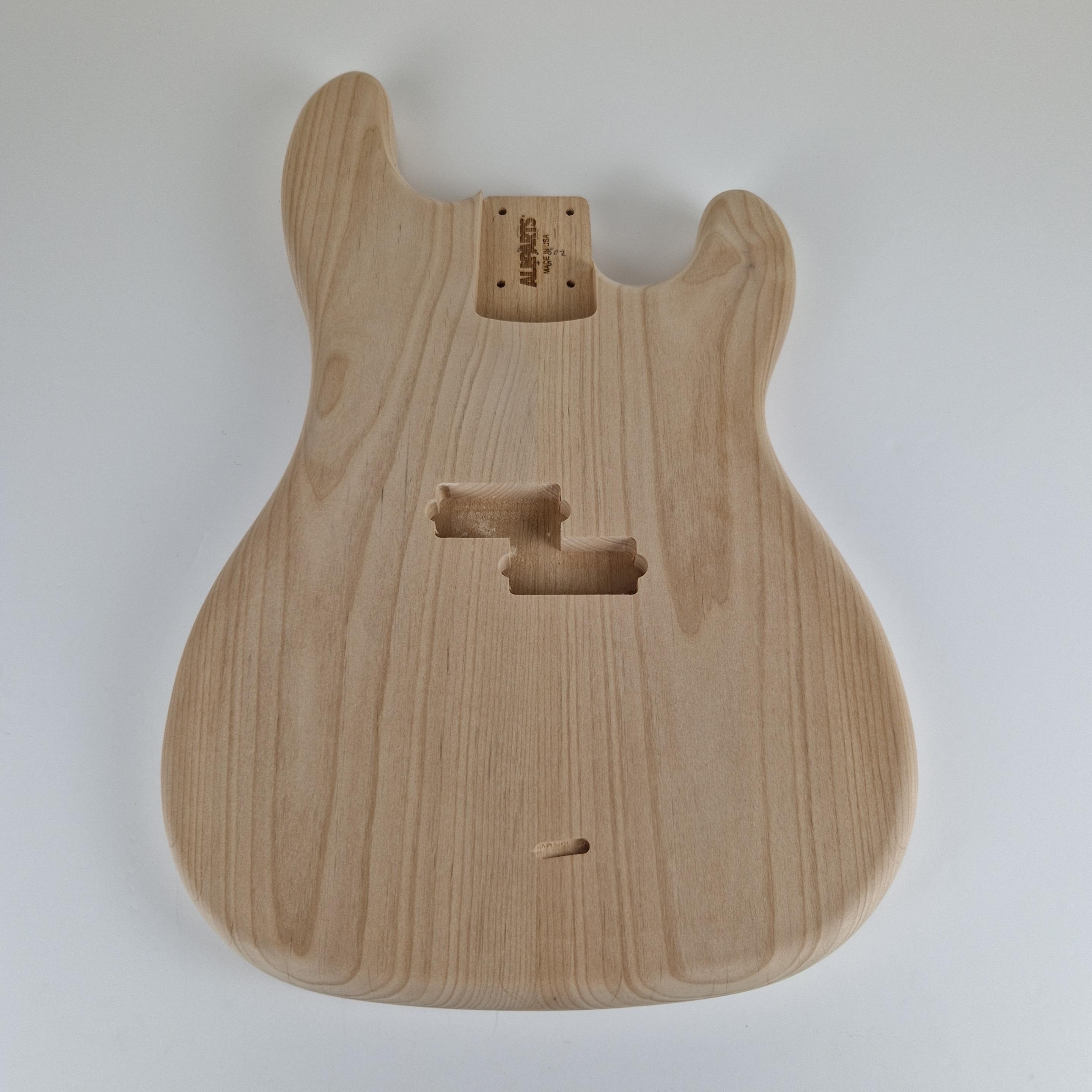 P Bass Replacement Body, Unfinished in Alder, Rear Routing | Allparts UK