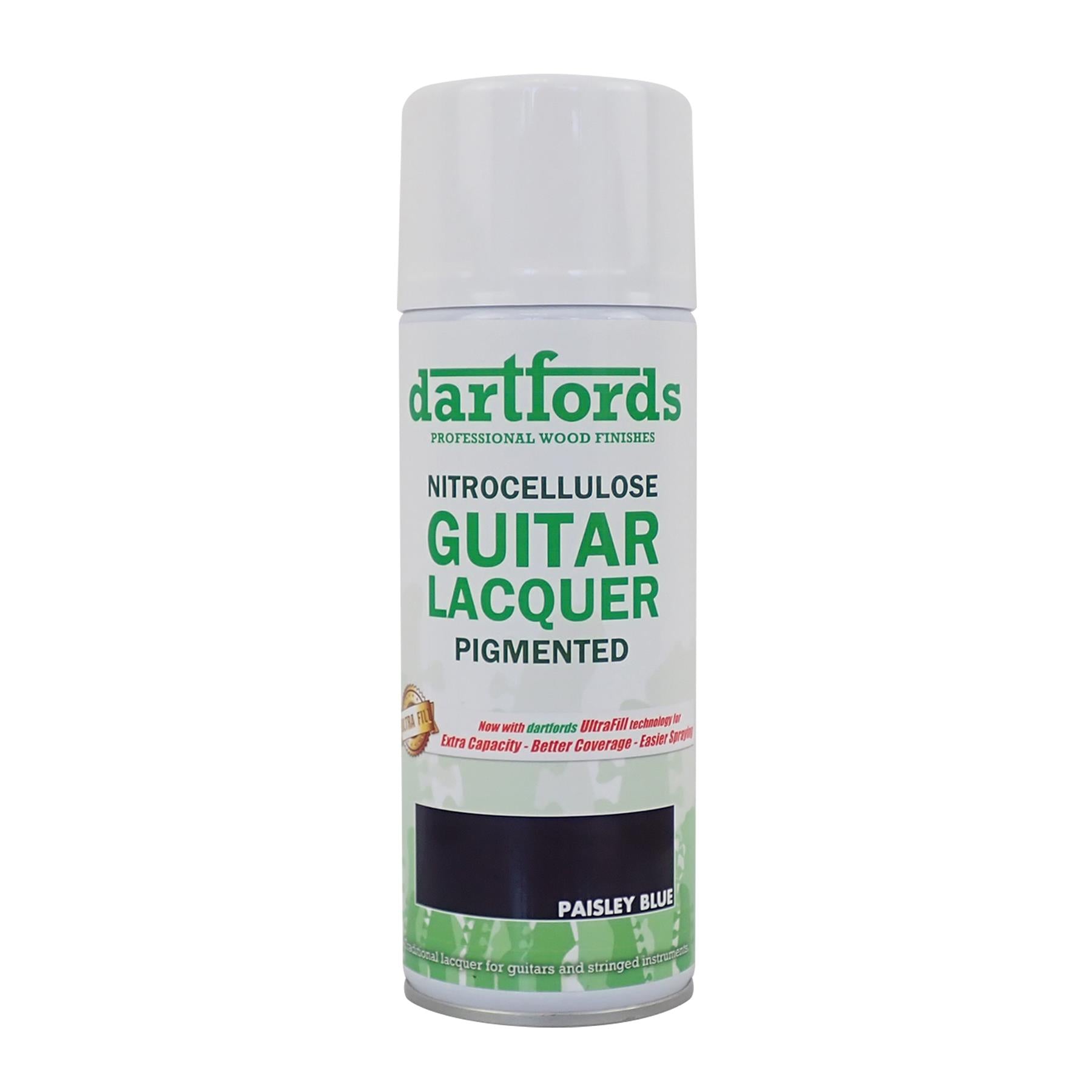 Paisley Blue Pigmented Nitrocellulose Guitar Lacquer - 400ml Aerosol ...