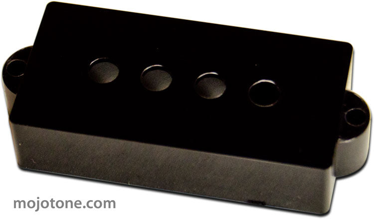 P-Bass Pickup Cover Black - Single, Mojotone | Allparts UK