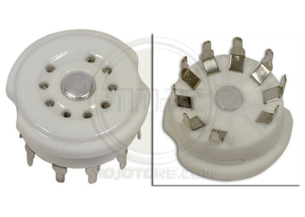 Amp sockets - tube socket - 9 Pin Ceramic PC Mount - Allparts UK - the ...