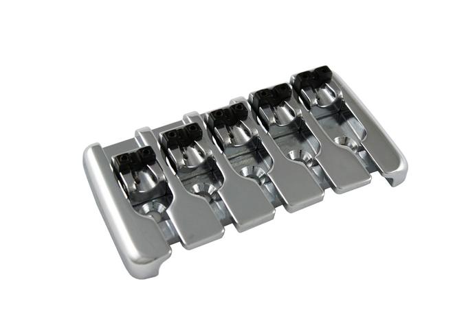 Modern Style Quick Release 5-String Bass Bridge (CHROME) | Allparts UK