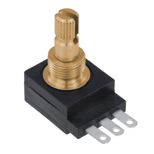 500K Push/Push Pot, Audio (Log) Taper, Split Knurled Shaft | Allparts UK