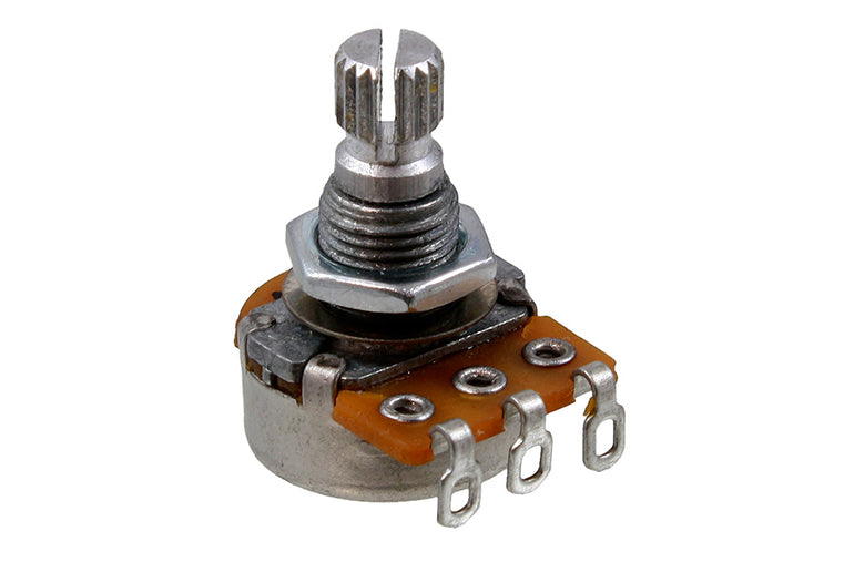 Alpha 50K Mini Pot, Audio (Log) Taper with Centre Detent | Allparts UK