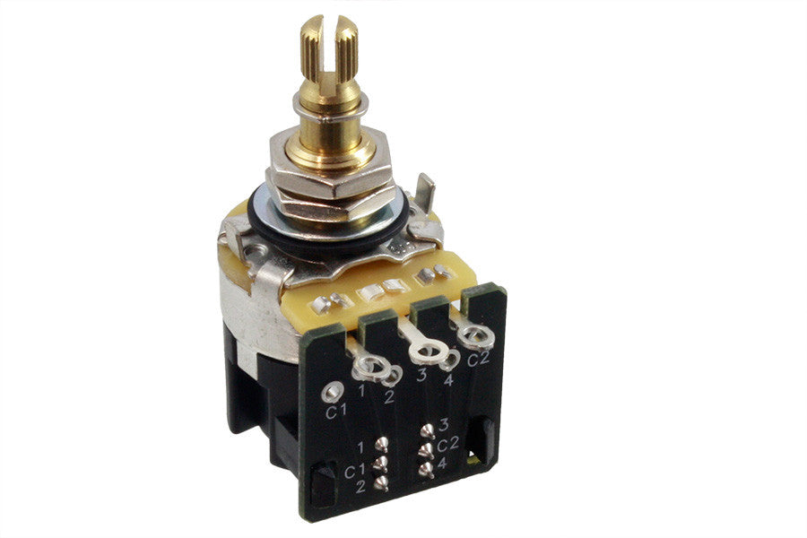 CTS 500K Push-Pull Pot, Audio Taper, Split Shaft | Allparts UK
