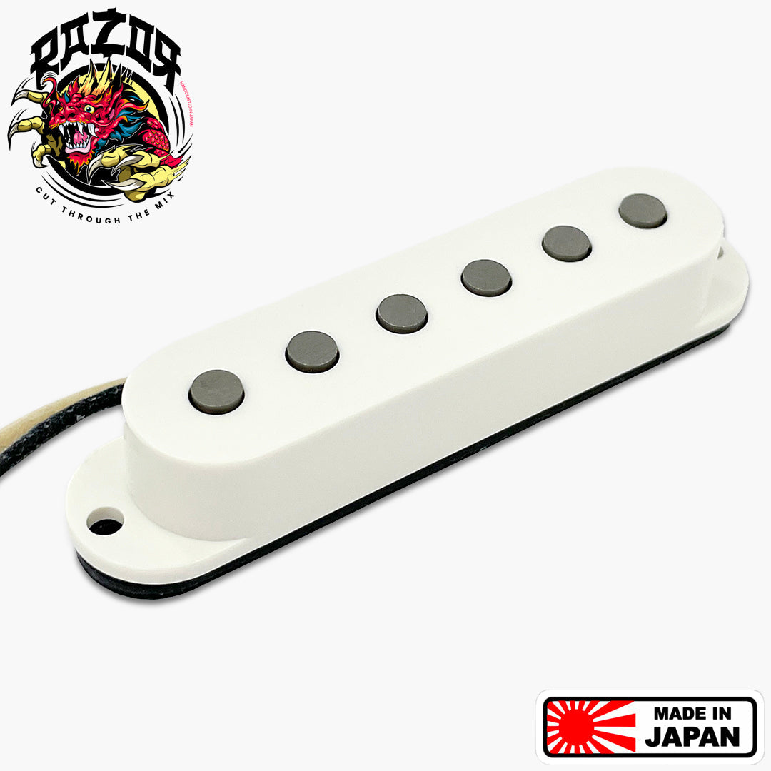 Razor® Buraddo mūn Blood Moon Pickup for Stratocaster® - White | Allparts UK
