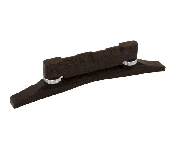 Adjustable Mandolin Bridge with Compensated Top W/ 1" plug, Ebony ...