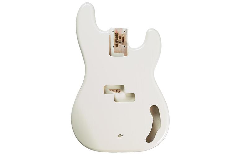P Bass Replacement Body with Polyurethane Finish - Olympic White ...