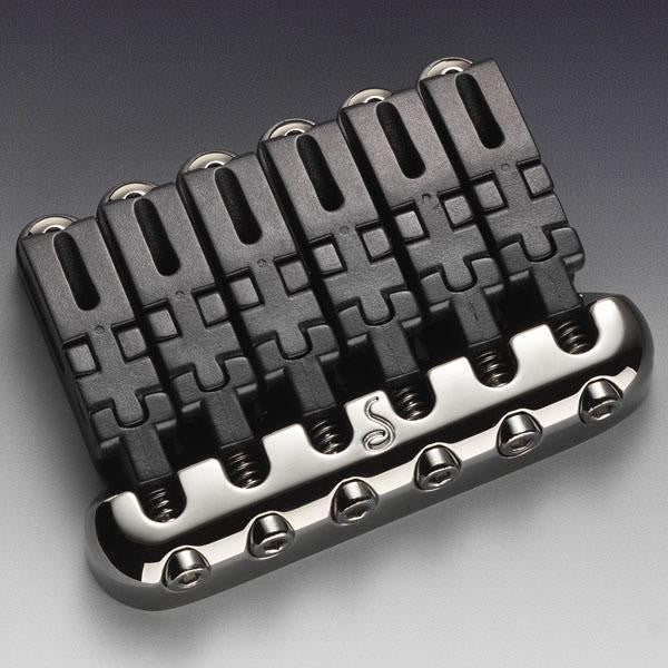 Schaller Hannes Non-tremolo Guitar Bridge - Black Ruthenium | Allparts UK