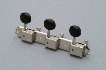 Tuning keys - vintage Deluxe style tuning keys 3x3 on a strip w black ...