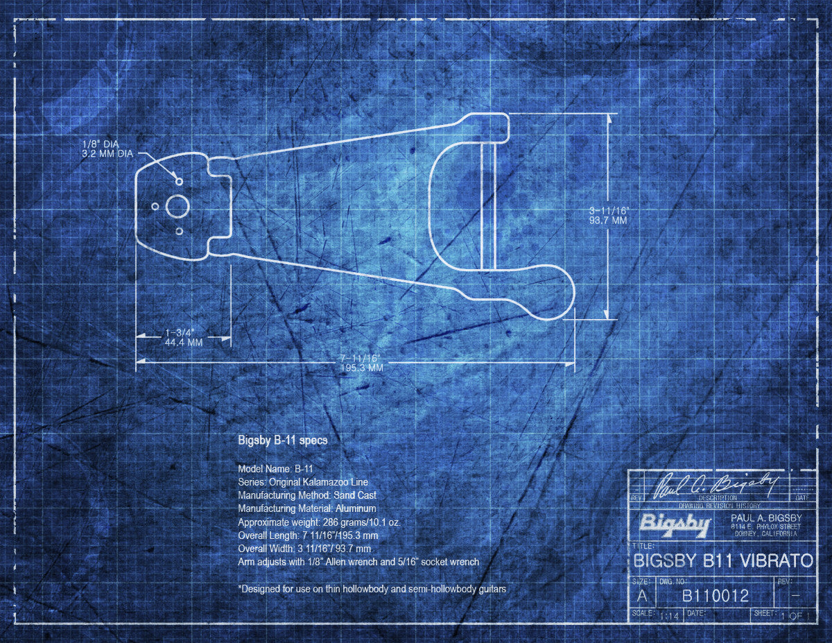 Bigsby B11 Vibrato Tailpiece (Gold) | Allparts UK