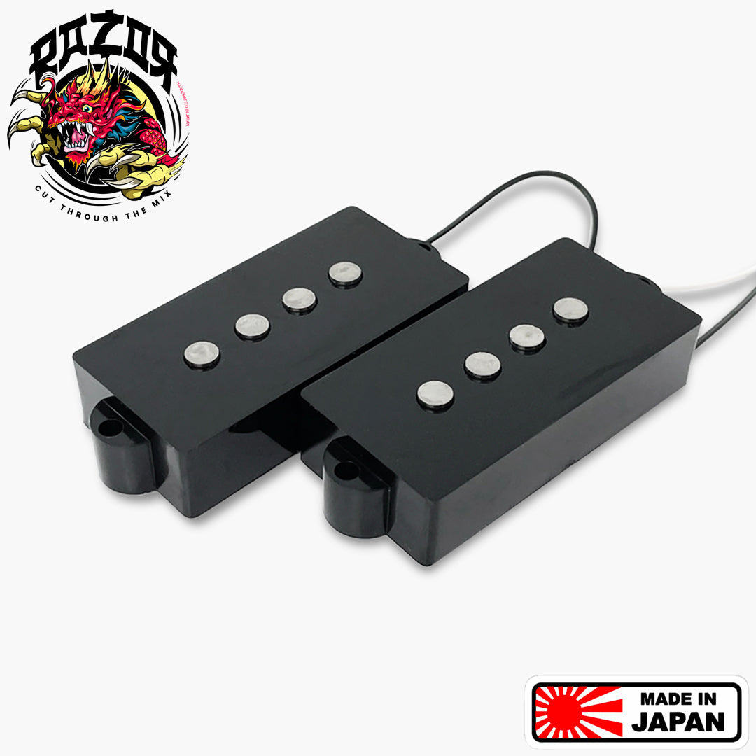 Razor® Mangetsu Full Moon Pickup For Precision Bass® - Black | Allparts UK