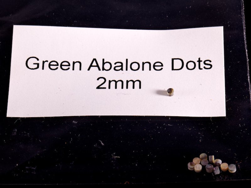 12 Green Abalone Marker Dots 6mm | Allparts UK